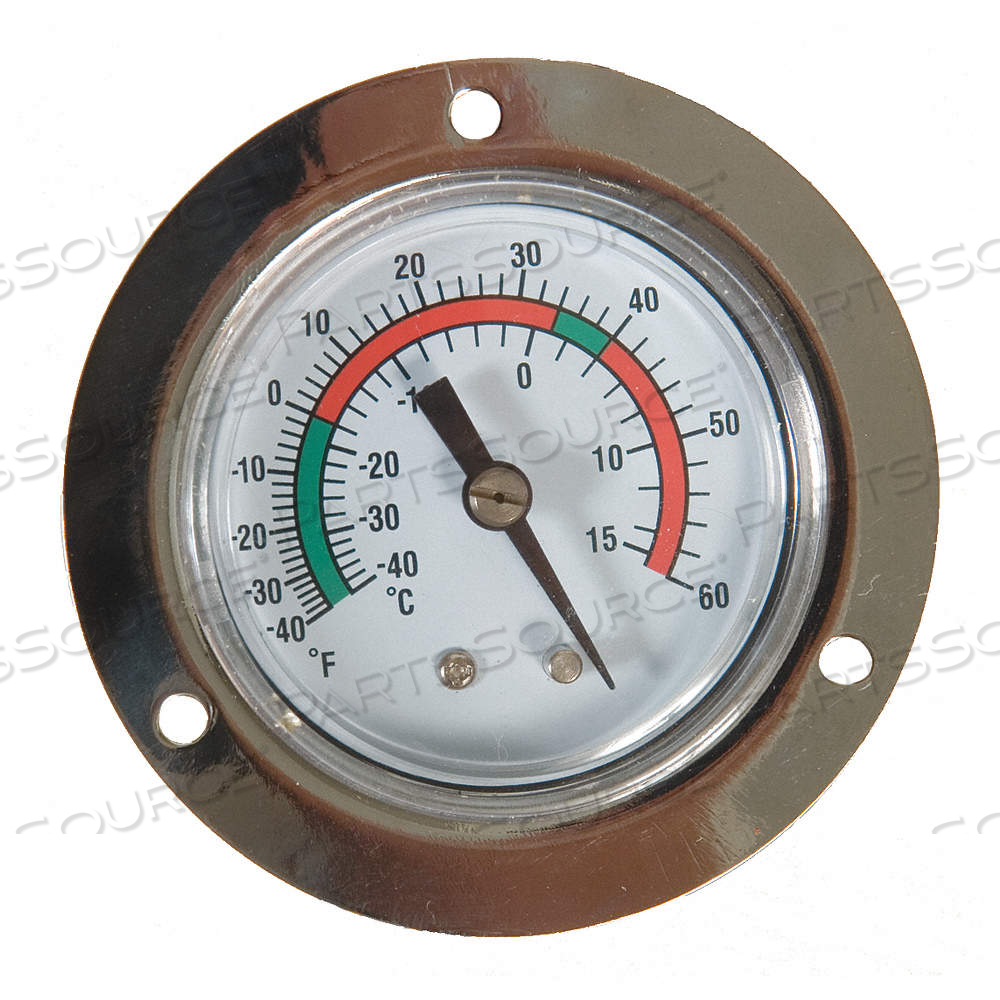 1EPE7 Approved Vendor ANALOG PANEL MOUNT THERMOMETER, -40° TO 60°F/-40 ...