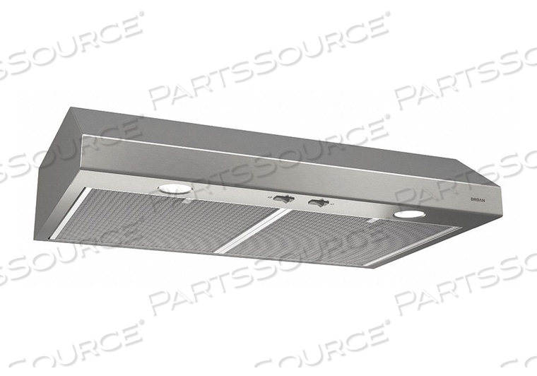BCSD130SS Broan RANGE HOOD UNDER CABINET SILVER 1.4A For Sale