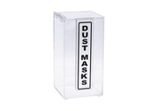 DUST MASK DISPENSER ACRYLIC BLACK/CLEAR | PartsSource