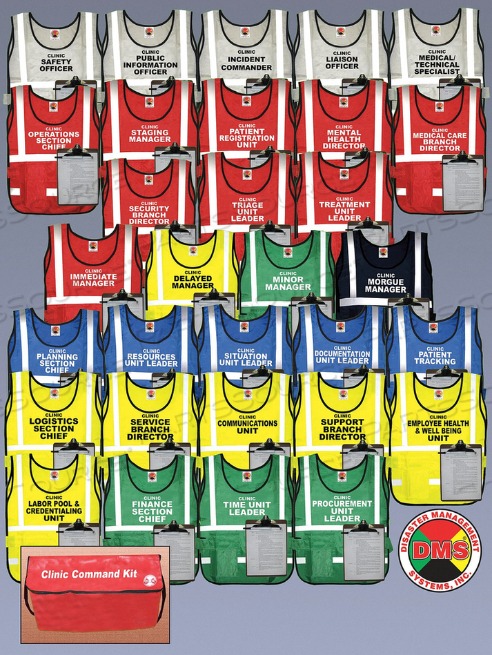 DMS 05450 Disaster Management Systems (DMS) SAFETY VEST ASSORTED HCIC ...