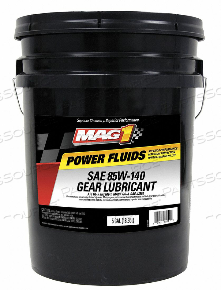 MAG00835 MAG 1 GEAR OIL 5 GAL. 85W-140 : PartsSource : PartsSource ...