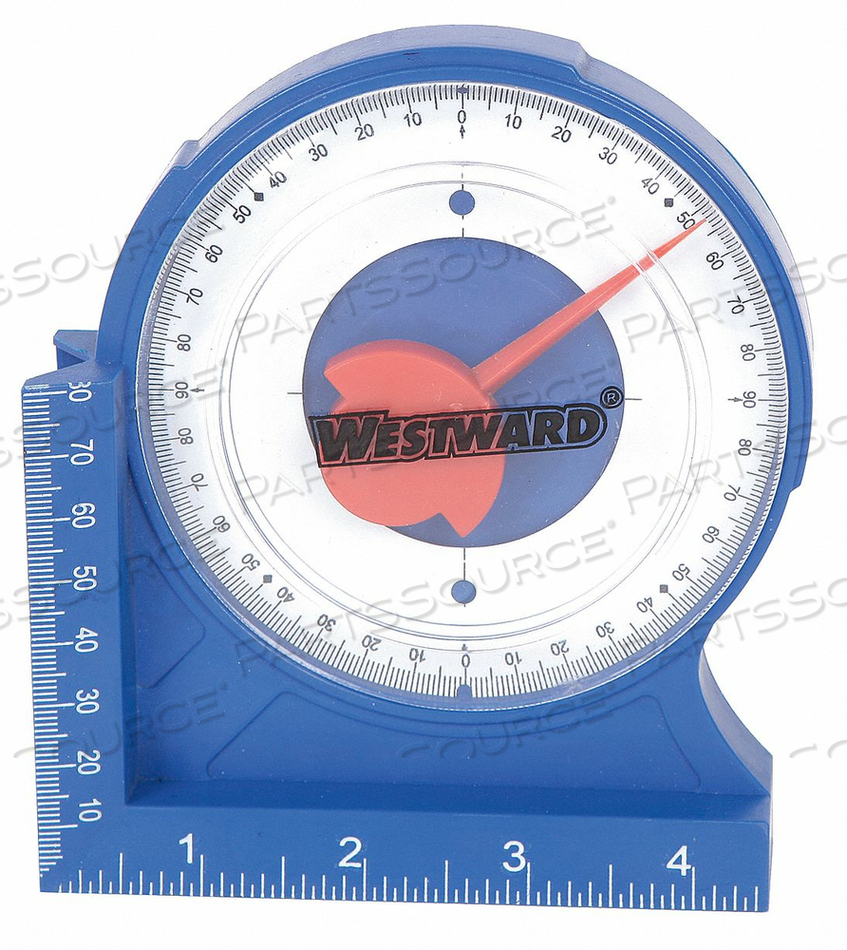 4MRW3 Westward PROTRACTOR/ANGLE FINDER 4 5/8IN MAGNETIC For Sale