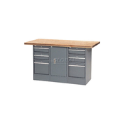 239175 Approved Vendor 60"W X 30"D SHOP TOP 6 DRAWER/1 CABINET ...