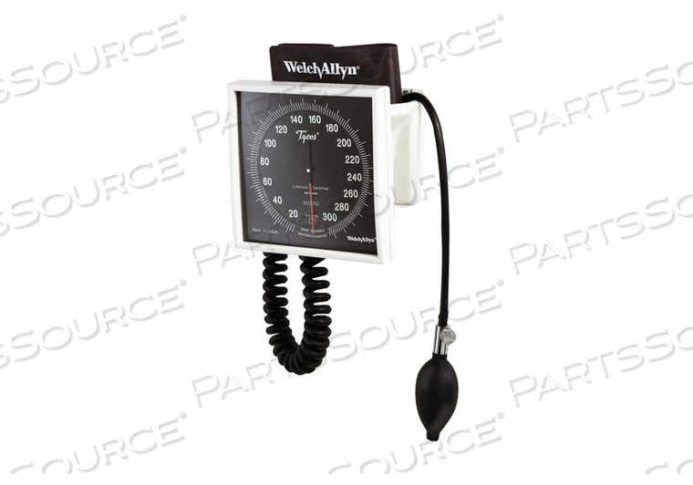 7670-01CB Welch Allyn Inc. WALL ANEROID SPHYGMOMANOMETER, 8 FT COILED ...