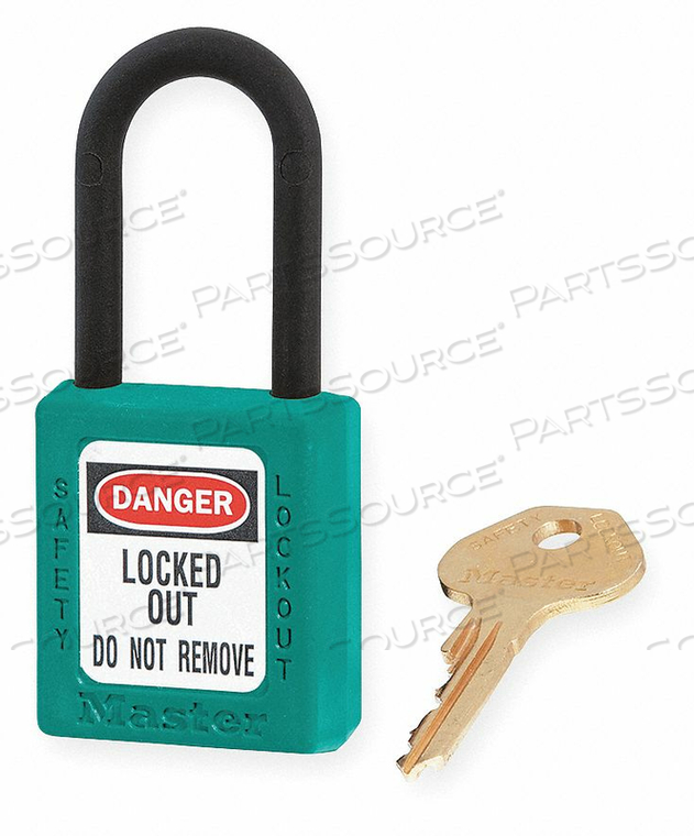 406TEAL Master Lock D1942 LOCKOUT PADLOCK KD TEAL 1-3/4 H For Sale