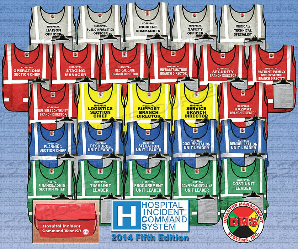 DMS 05312 Disaster Management Systems (DMS) SAFETY VEST ASSORTED HCIC ...