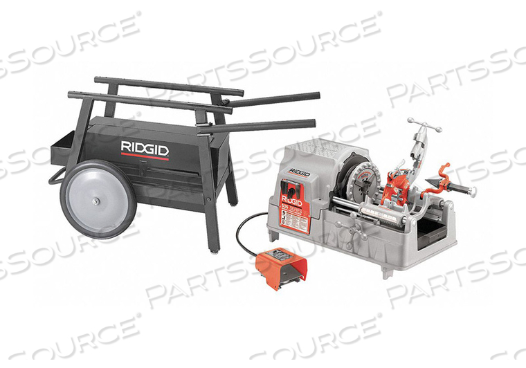 93287/92467 Ridgid PIPE THREAD MACHINE W/STAND 1/8 TO 2 For Sale