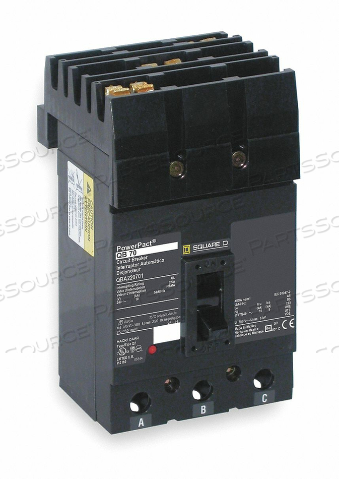 QDA32150 Square D CIRCUIT BREAKER 150A 3P 240VAC QD For Sale