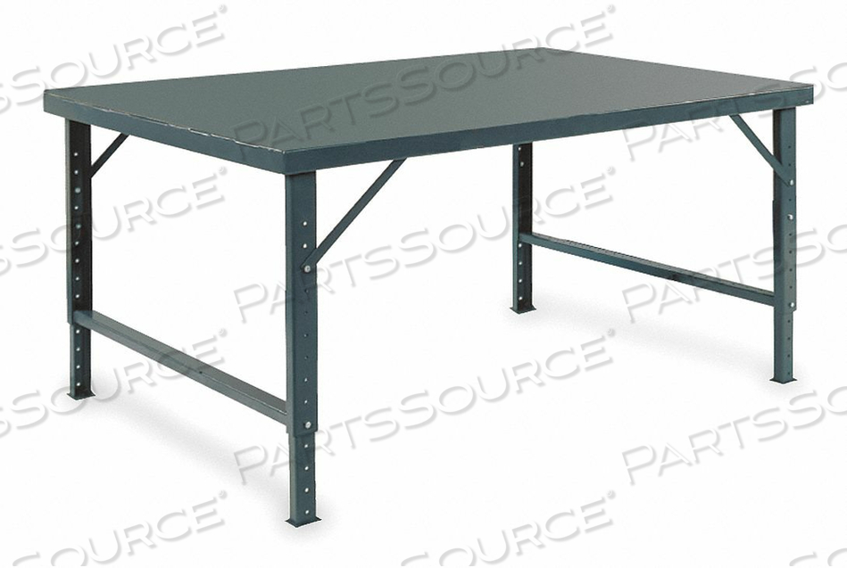 WBF-4896-95 Durham Manufacturing Company ADJ. WORK TABLE STEEL 96 W 48 ...