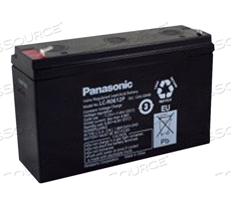BATTERY, SEALED LEAD ACID, 6V, 12 AH, FASTON (F1)