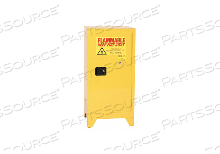 FLAMMABLE LIQUID SAFETY CABINET YELLOW | PartsSource